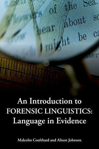 An Introduction to Forensic Linguistics By Malcolm Coulthard | World of Books GB