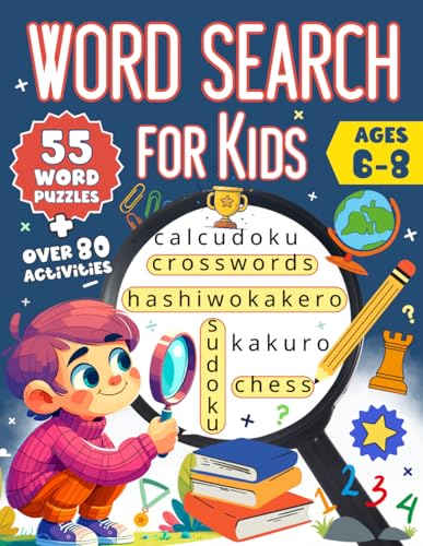 Word Search for Kids Ages 6-8: 55 Fun and Educational Word Search ...