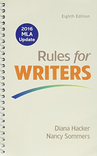 Rules for Writers, 2016 MLA Update Edition 8e & Quick Reference ...
