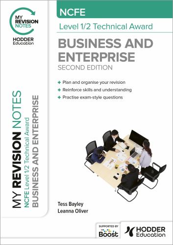 My Revision Notes: NCFE Level 1/2 Technical Award in Business and ...