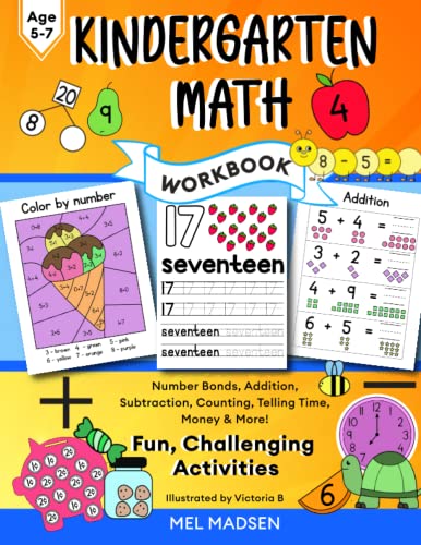 Kindergarten Math Workbook: Fun Activities & Games for Kindergarten ...