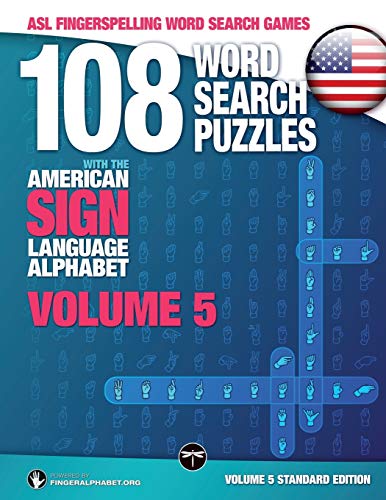 108 Word Search Puzzles with the American Sign Language Alphabet ...