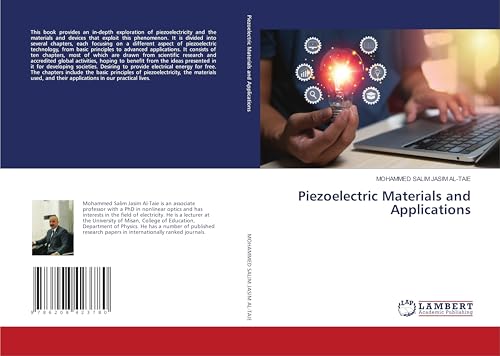 Piezoelectric Materials and Applications By Mohammed Salim Jasim Al ...