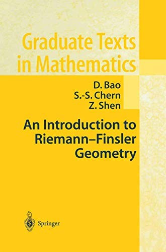 An Introduction to Riemann-Finsler Geometry By D Bao | World of Books GB