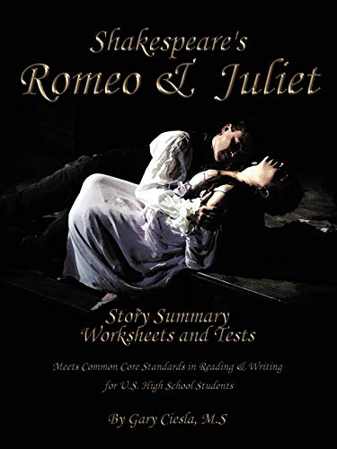 Romeo & Juliet Fill-in-the-Blank Story Summary Worksheets and Tests By ...