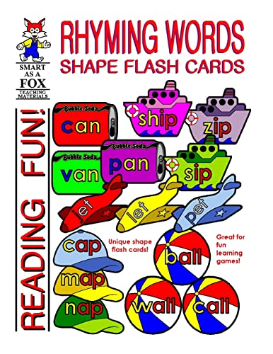 Rhyming Words Shape Flash Cards By Dwayne Douglas Kohn | World of Books US