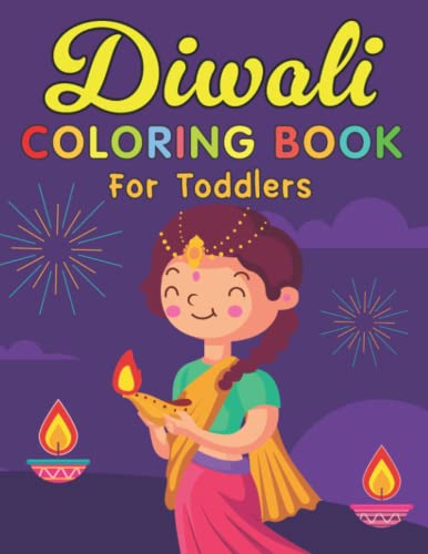 Diwali Coloring Book for Toddlers : Simple and Fun Designs for ...