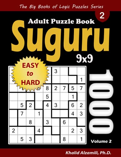 Suguru Adult Puzzle Book: 1000 Easy to Hard Number Blocks (9x9) Puzzles ...