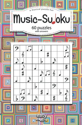 Music-Sudoku 60 puzzles with anserws | level easy: a musical puzzle fun ...