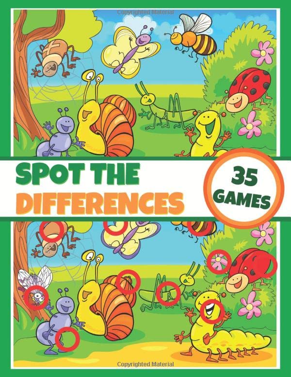 Spot the differences - 35 games: Activity book for children - Puzzle ...