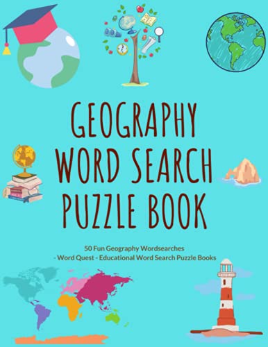 Geography Word Search: 50 Fun Geography Wordsearches | Educational Word ...