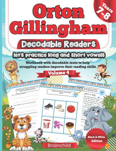 Orton Gillingham Decodable Readers: Let's Practice Long and Short ...