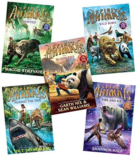 Spirit Animals Set of 5 Books: #1 Wild Born Spirit Animals #2: Hunted ...