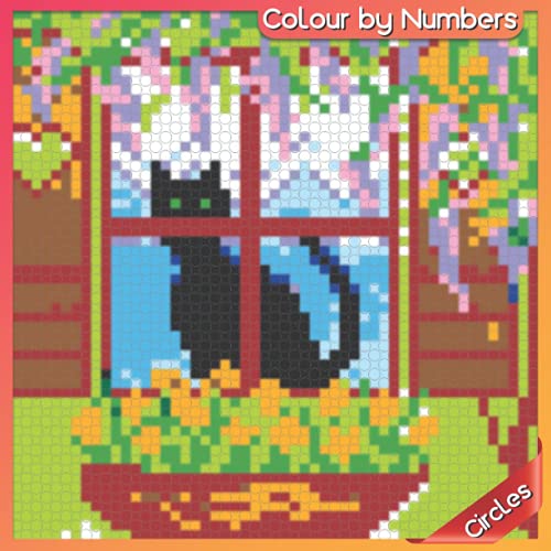 Colour by Numbers: Coloring Book with 40 Unique mystery circles colors ...