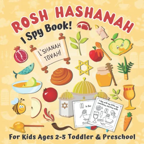 I Spy Rosh Hashanah Book for Kids : A Fun Coloring and Guessing Game ...