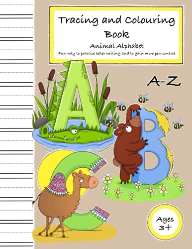 Tracing And Colouring Book. Animal Alphabet By Piec Monika | World of ...