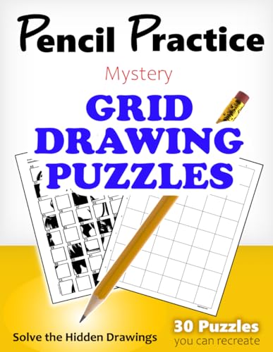 Pencil Practice - Mystery Grid Drawing Puzzles: Solve the hidden ...