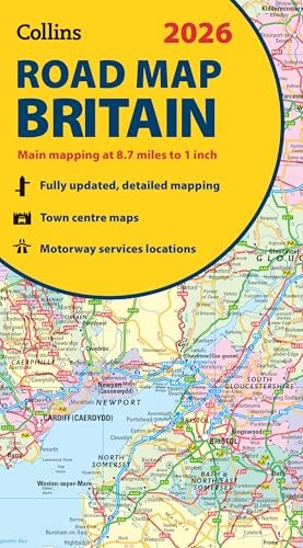 2026 Collins Road Map of Britain By Collins Maps | World of Books GB