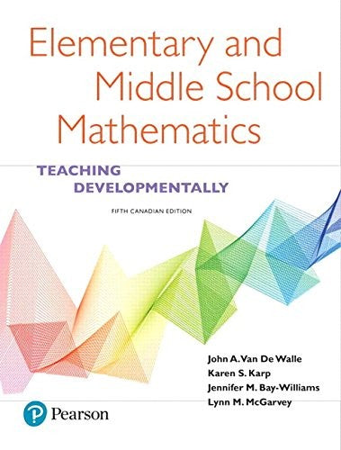 Elementary and Middle School Mathematics: Teaching Developmentally ...