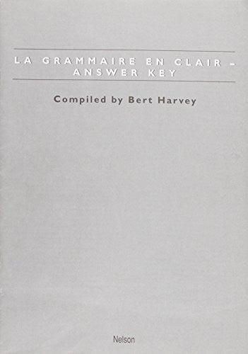 La Grammaire En Clair By Bert Harvey| World of Books US