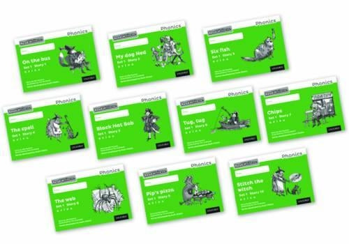 Read Write Inc. Phonics: Green Set 1 Core Black & White Storybooks ...