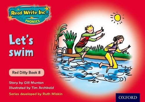 Read Write Inc Phonics Red Ditty Book 8 Let's Swim By Ruth Miskin ...