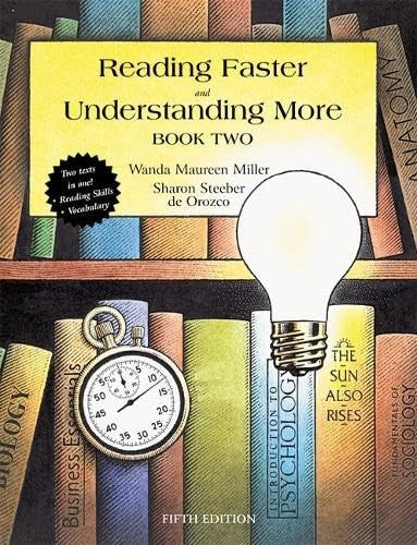 Reading Faster and Understanding More, Book 2 By Wanda Maureen Miller ...