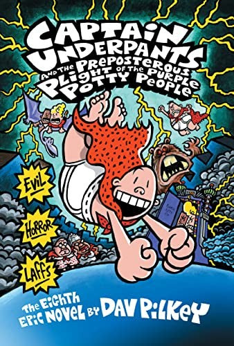 Captain Underpants: #8 Preposterous ... Purple Potty People By Dav ...