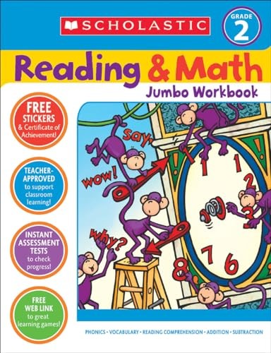 Reading & Math Jumbo Workbook: Grade 2 By Terry Cooper | World of Books US
