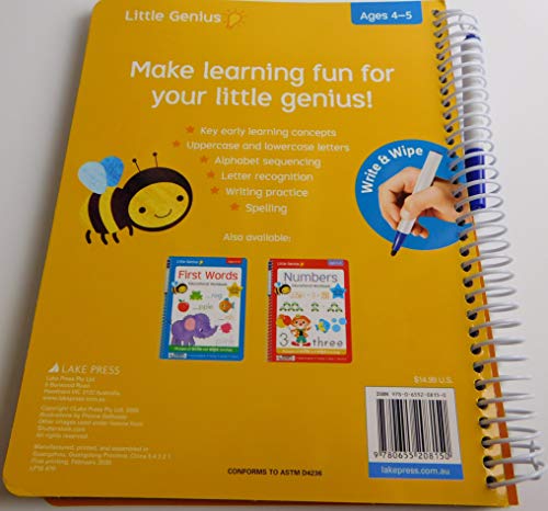 Little Genius Educational Workbook - Alphabet By | World of Books US