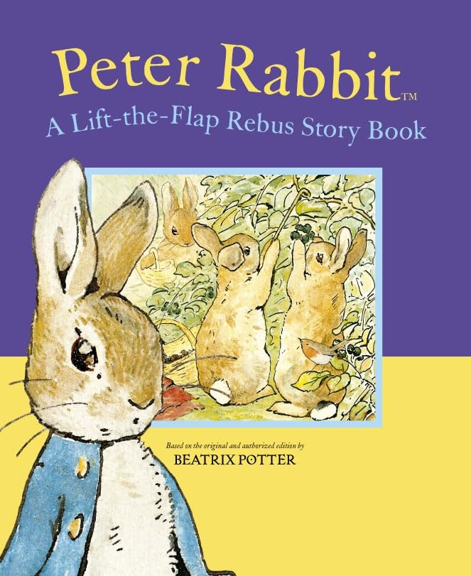Peter Rabbit Lift-the-Flap Rebus Story Book By Beatrix Potter | World ...