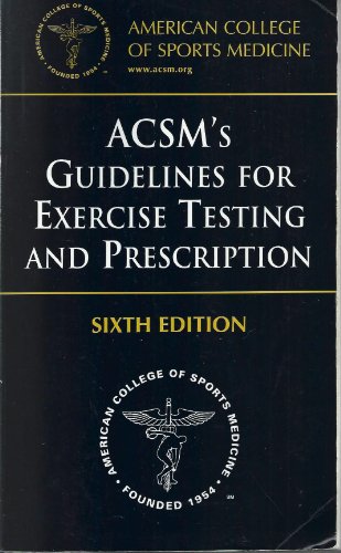 ACSM's Guidelines for Exercise Testing and Prescription By Acsm | World ...