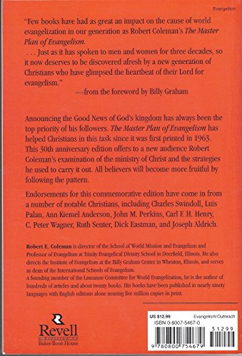 The Master Plan of Evangelism By Robert Emerson Coleman | World of Books US
