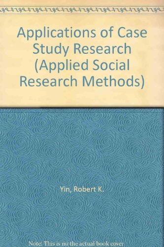 Applications of Case Study Research By Robert K Yin | World of Books