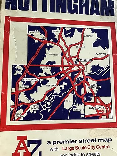Premier Street Map of Nottingham By Geographers' A-Z Map Company ...
