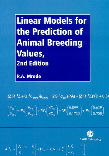 Linear Models for the Prediction of Animal Breeding Values By Raphael A ...