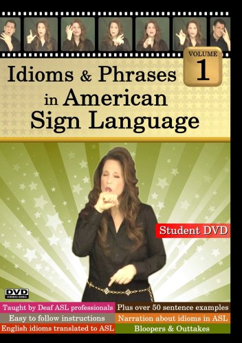 Idioms & Phrases in American Sign Language, Volume 1(Dvd Video) | Films ...