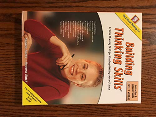 Building Thinking Skills: Book 3, Verbal (Book-3 Verbal Lesson Plans ...