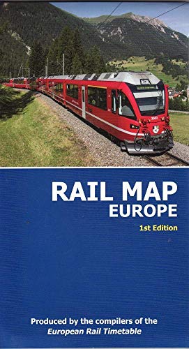 Rail Map of Europe By European Rail Timetable Limited| World of Books GB