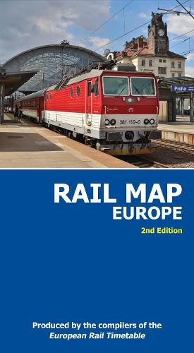 Rail Map of Europe By European Rail Timetable| World of Books GB