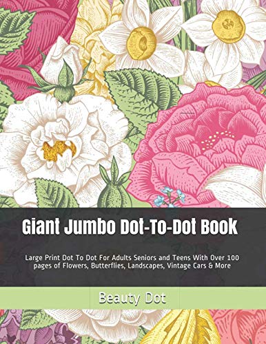 Giant Jumbo DotToDot Book Large Print Dot To Dot For Adults Seniors and ...