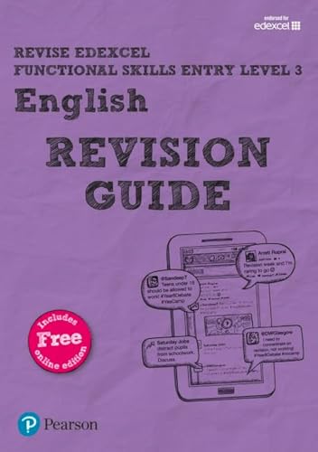 Pearson REVISE Edexcel Functional Skills English Entry Level 3 Revision ...