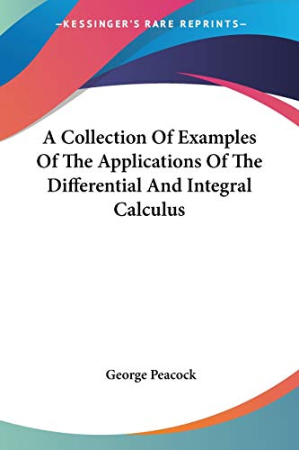 A Collection Of Examples Of The Applications Of The Differential And ...