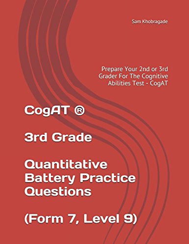 CogAT R rd Grade Quantitative Battery Practice Questions Form Level ...