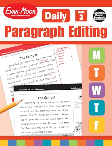Daily Paragraph Editing Grade 3 Te By Evan-Moor Educational Publishers ...