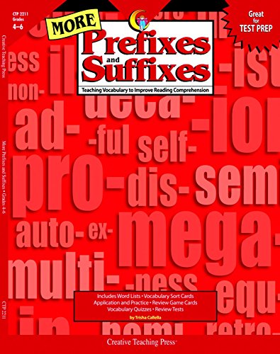 More Prefixes and Suffixes, Grades 4-6 By Trisha Callella | World of ...