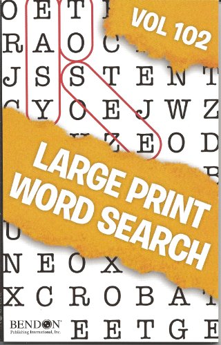 Large Print Word Search Vol 102 By Bendon Publishing | World of Books US
