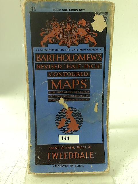 Sheet 41 Tweddle: Bartholomew's Revised "Half-Inch" Contoured Maps ...
