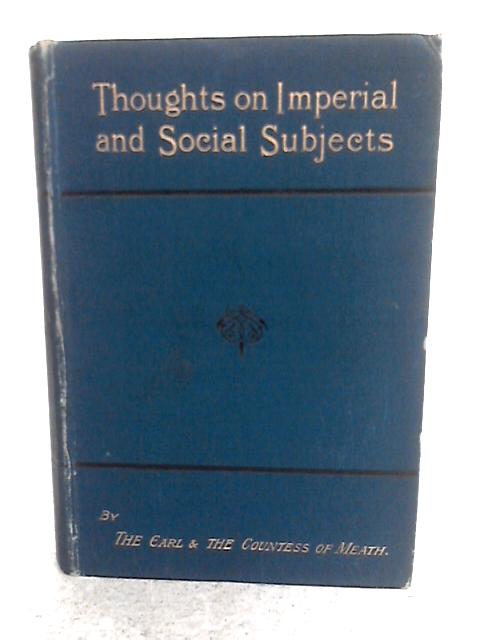 Thoughts On Imperial And Social Subjects | Old & Rare at World of Books US