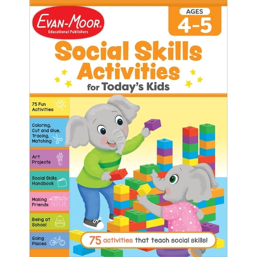 Social Skills Activities for Today's Kids, Ages 4-5 By Evan-Moor ...